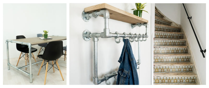 Scaffolding tube furniture: industrial style | Keyclampshop.co.uk